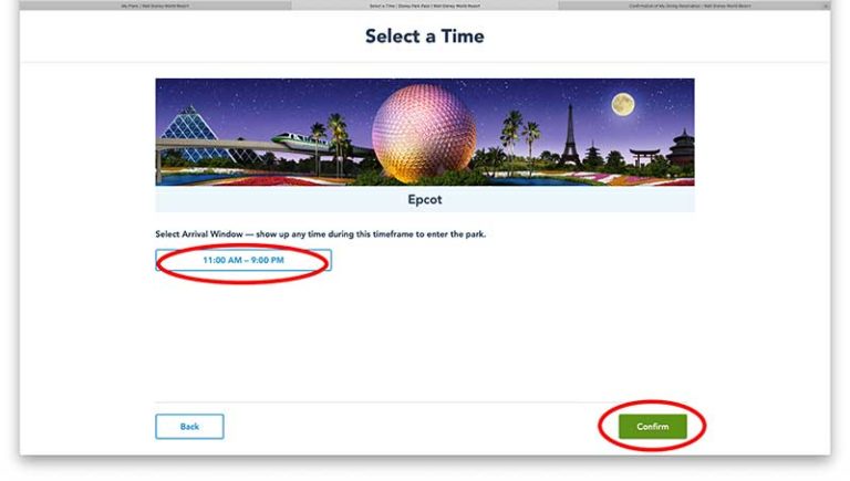Using the Walt Disney World Theme Park Reservation System • Military ...
