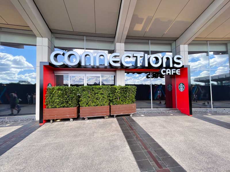 EPCOT's Connections Cafe & Connections Eatery - Military Disney Tips